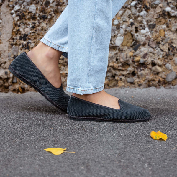 Velasca | Scarpe friulane in velluto a coste, artigianali